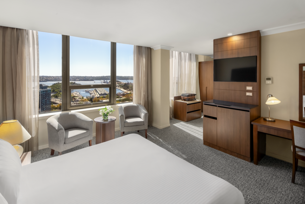 Deluxe King Room, Harbour View - Sydney Boulevard Hotel